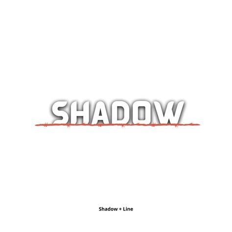 Shadow Logo Design Shade Inscription Design Vector Image Deepflax