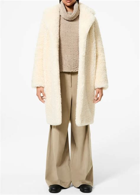 Rrd Cappotto Donna Reversible Lamb Coat Cream Walcor It