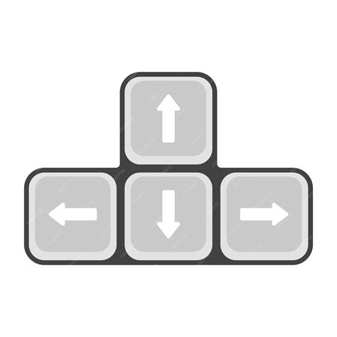 Teclas De Setas De Teclado De Estilo Plano Vetor Grátis