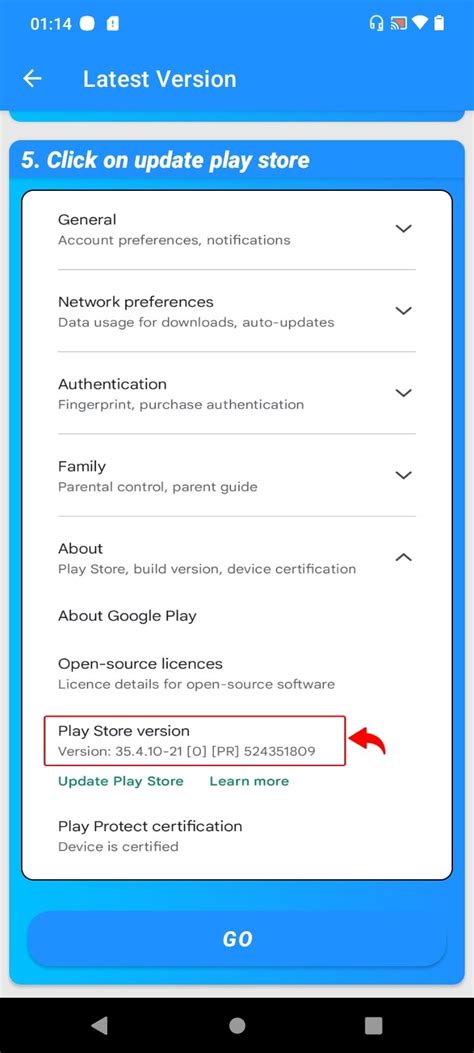 Update Play Store Info APK Download for Android Free