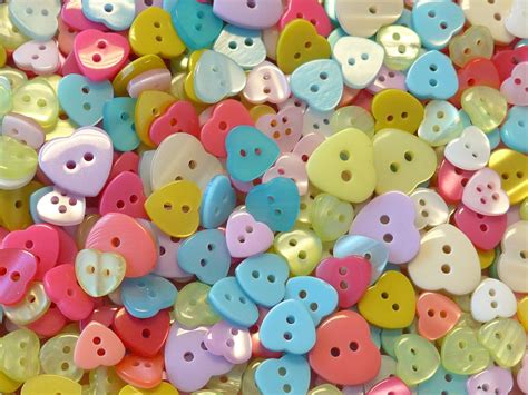 200pcs Heart Buttons Assorted Colors 9 14mm Sewing Eb183 Cute Tumblr Wallpaper Cute