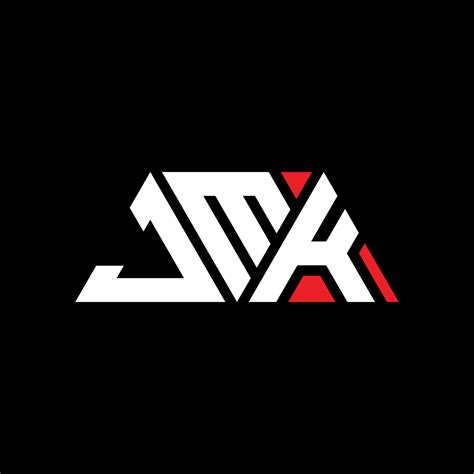 Jmk Triangle Letter Logo Design With Triangle Shape Jmk Triangle Logo
