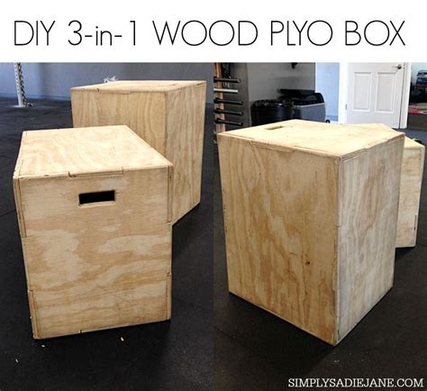 Diy 3 In 1 Wood Plyo Box For 35 Diy Workout Box Exercise Box Diy