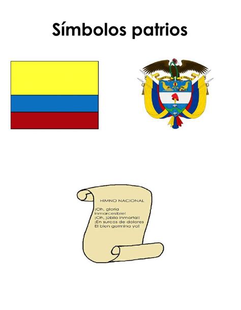 Símbolos Patrios De Colombia Activity Live Worksheets
