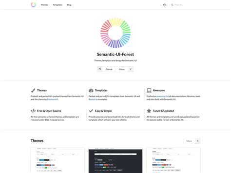 Semantic Ui Forest By Semantic Ui Forest A Undefined Template Built At Lightspeed