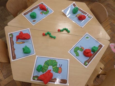 The Very Hungry Caterpillar Activities Teacch Activities Playdough
