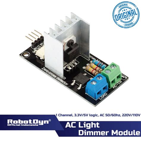 Jual RobotDyn AC Light Dimmer Module Channel V V Logic AC Hz V V Shopee