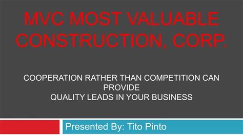 Mvc Power Point Presentation PPT