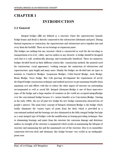 Integral Bridge An Innovative Concept Pdf