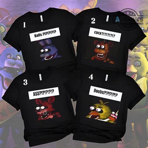 Fnaf Balls Shirt Sweatshirt Hoodie Cock Ass Boobs Shirts Game Five