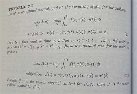 Solving Problem Using The Principle Of Optimality Suzanne Lenhart Optimal Control Applied To