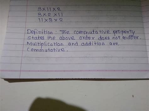 Commutative Property Definition