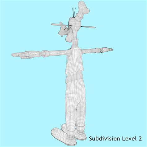 Goofy Rigged 3d Model 199 C4d Free3d