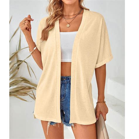 Womens Plus Size Linen Dress Beach Cover Up Button Down Shirt Mini