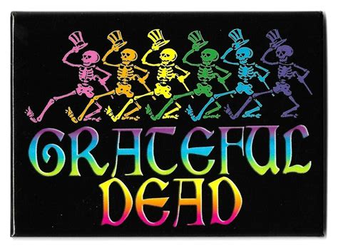 The Grateful Dead Dancing Skeletons Logo Magnet Magnets 2 5 Inch X 3