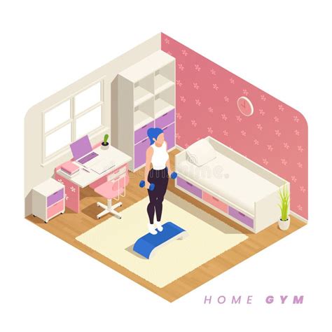 Gym Isometic Stock Illustrations 4 Gym Isometic Stock Illustrations