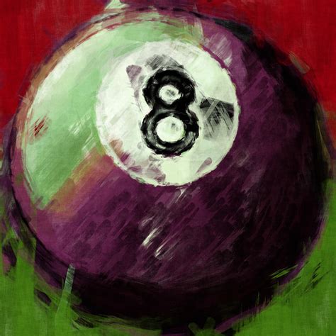 8 Ball Billiards Abstract 1 Digital Art By David G Paul Pixels