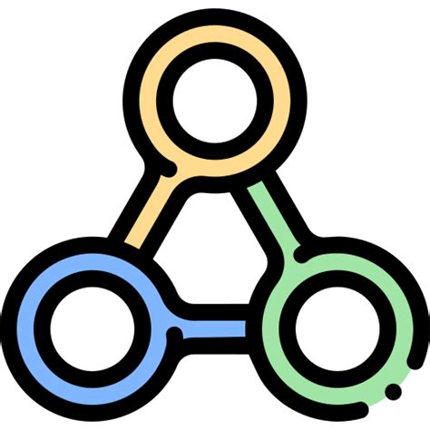 Abstract Detailed Rounded Lineal Color Icon