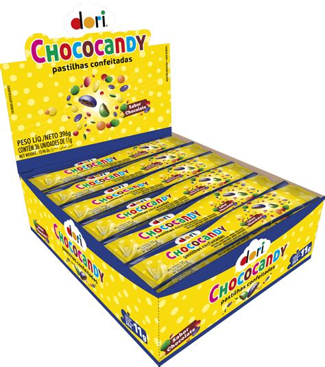 Chococandy Pastilha Confeitada Colorida 11g Dori Alimentos Sa