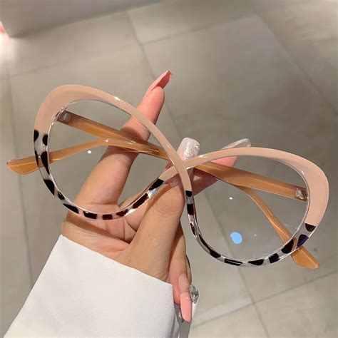 Cat Eye Casual Trendy Computer Glasses Fashion Eyeglasses Stylish