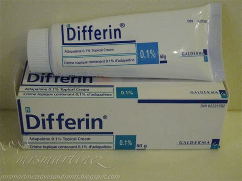 Differin Adapalene 01 Topical Cream Mrsmartinezs Raves And Rants