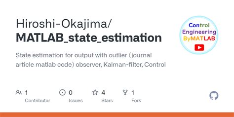 Github Hiroshi Okajimamatlabstateestimation State Estimation For Output With Outlier