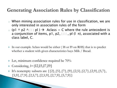 Ppt Data Mining Frequent Pattern Generation And Association Rule