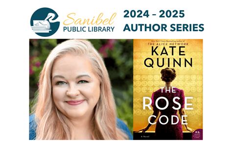 Sanibel Public Library Author Series Kate Quinn Sanibel Community