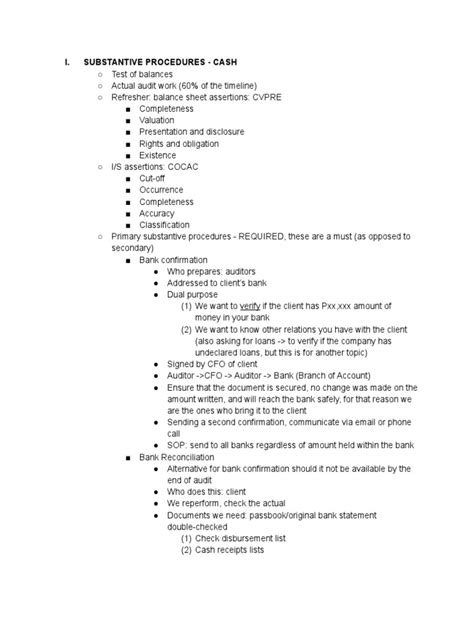 Audit Procedures Guide Pdf Expense Inventory