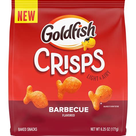 Goldfish Crisps Barbecue Flavored Baked Chip Crackers 625 Oz Bag