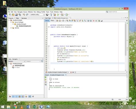 Algoritmos De Programación Programa Terminado Area De Un Triangulo