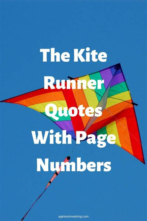 88 The Kite Runner Quotes With Page Numbers Ageless Investing