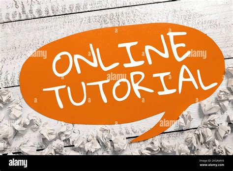 Text Caption Presenting Online Tutorial Concept Meaning Process Of
