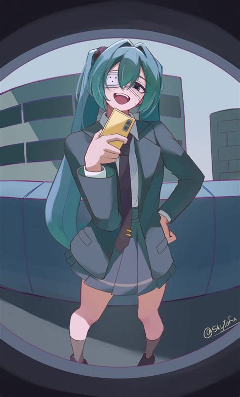 Monitoring Miku By Skytofu Miku Hatsune Vocaloid Miku Hatsune Miku