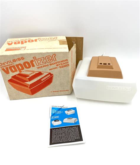 Vintage Devilbiss Model 1320 Warm Steam Vaporizer Humidifier W Box 1 Gallon Etsy