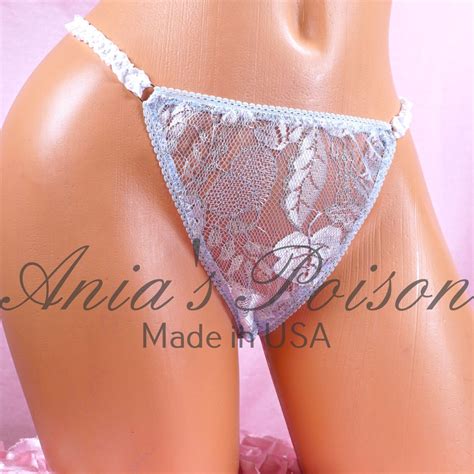 Christmas Ice Sheer Lace Duchess Sissy Panties Classic 80s Cut Lace