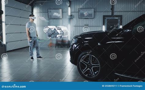 Assembling A Car Engine Stock Image Image Of Screen 255869211