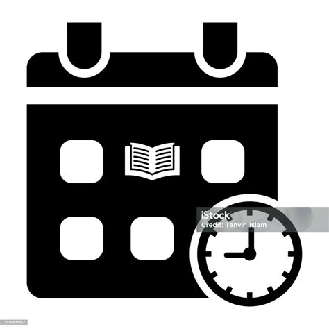 Class Schedule Icon Stock Illustration Download Image Now Calendar