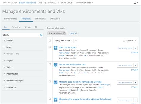 Copying A Template Skytap Help And Documentation