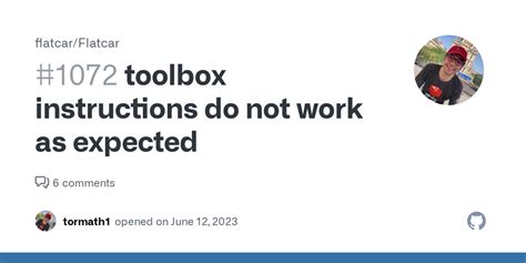 Toolbox Instructions Do Not Work As Expected · Issue 1072 · Flatcarflatcar · Github