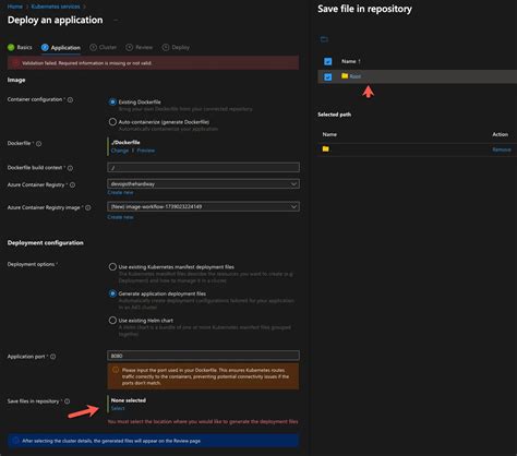 Using “deploy Application” In Azure Kubernetes Service Aks