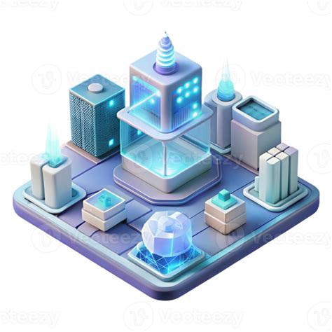 Future Cityscape Smart Infrastructure Digital Innovation 56089148 Png