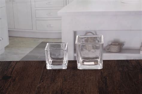 Square Glass Candle Holders Bulk Clear Glass Candle Holders Wholesale