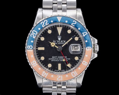 Rolex Vintage Gmt Master Pepsi Bezel Ss Jubilee C 1978 1675 For Sale