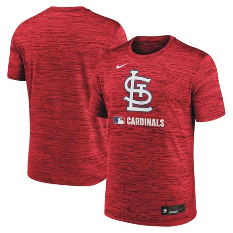 St Louis Cardinals Nike Authentic Collection Velocity Performance T Shirt Red