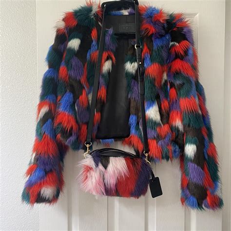 Lorena Patchwork Ugg Jacket With Matching Crossbody Depop