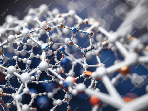 Premium Ai Image Innovative Molecular Landscapes Futuristic Backdrop