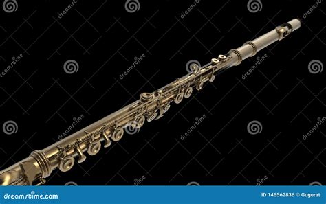 Flute Music Classical Instrument Musical Instrument Closeup Stock