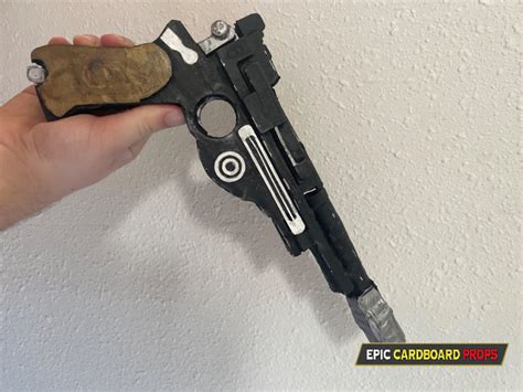The Mandalorian Blaster Templates For Cardboard Diy Epic Cardboard Props