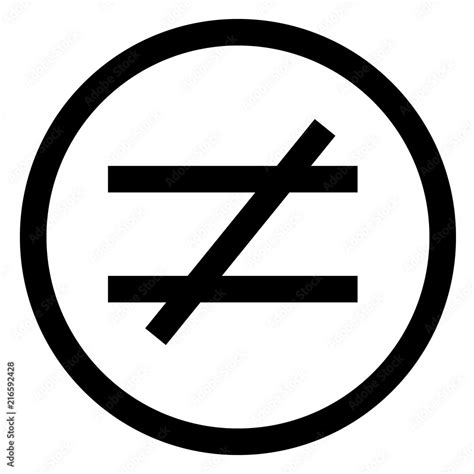 Not Equal Icon